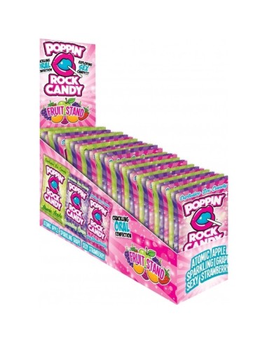 POPPING ROCK CANDY DISPLAY- FRUIT STAND (36 PACK)